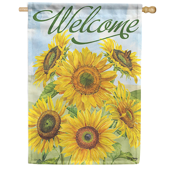 Carson Sunflower Fall House Flag: Flagsrus.org