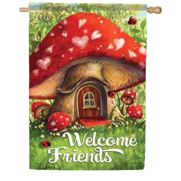 Mushroom House House Flag - Flagsrus.org