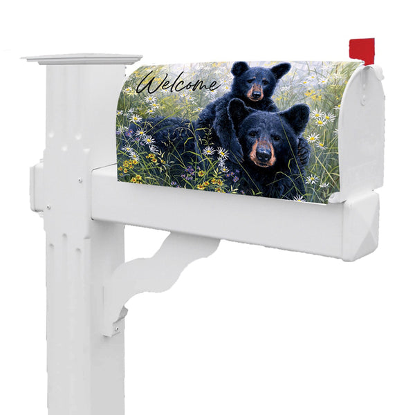 Custom Decor Black Bear Lookout Mailbox Cover: Flagsrus.org