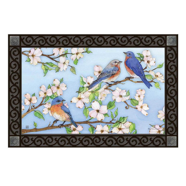 Dogwoods and Bluebirds Matmate - Flagsrus.org