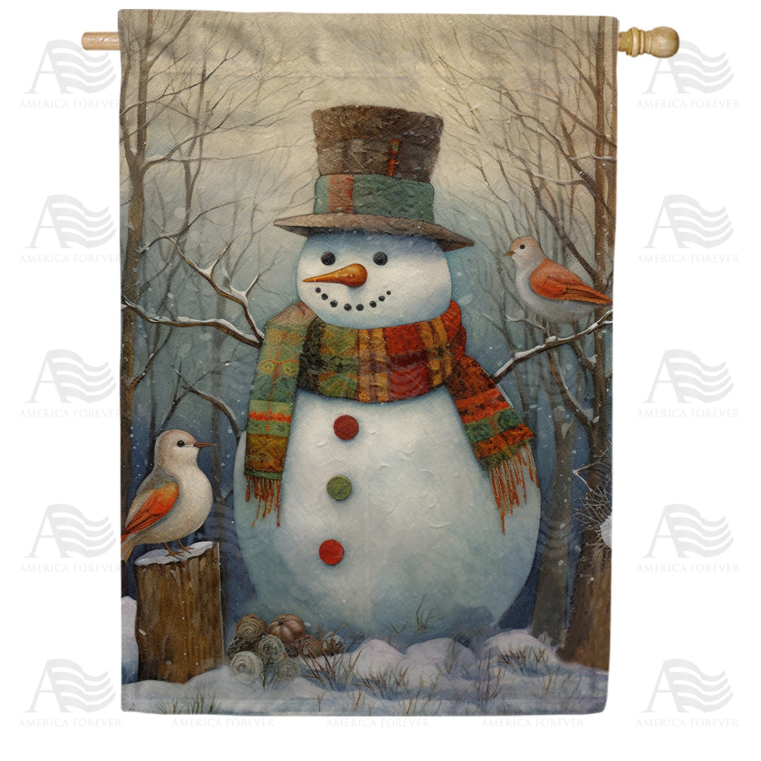 Winter House Flags | Free Shipping On All Winter House Flags - Flagsrus.org