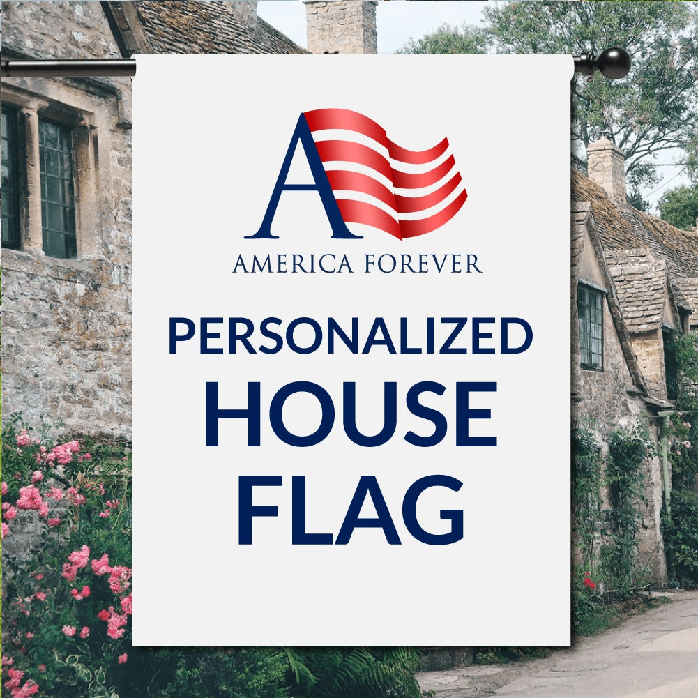 Personalized Photo House Flags Printed In USA | Custom Image & Message ...